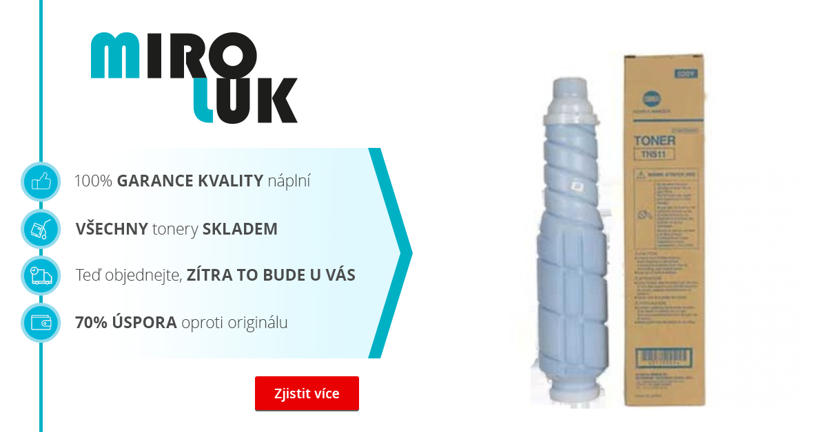 Originálny toner Minolta TN511 (Čierny) - toner skladem | Miroluk